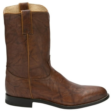 Justin Boots Mens Jackson Round Toe Roper Mid Calf Boots - Walmart ...