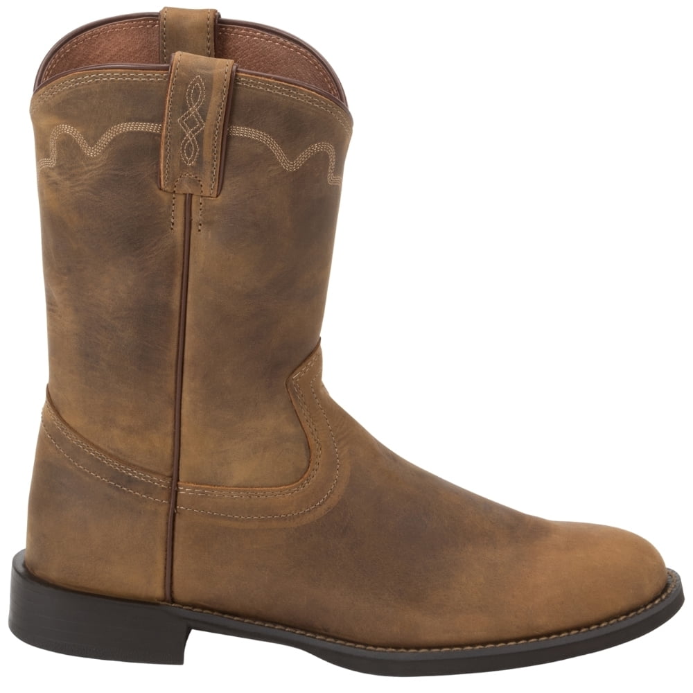 Justin Boots Mens Jeb Round Toe Roper Mid Calf Boots - Walmart.com