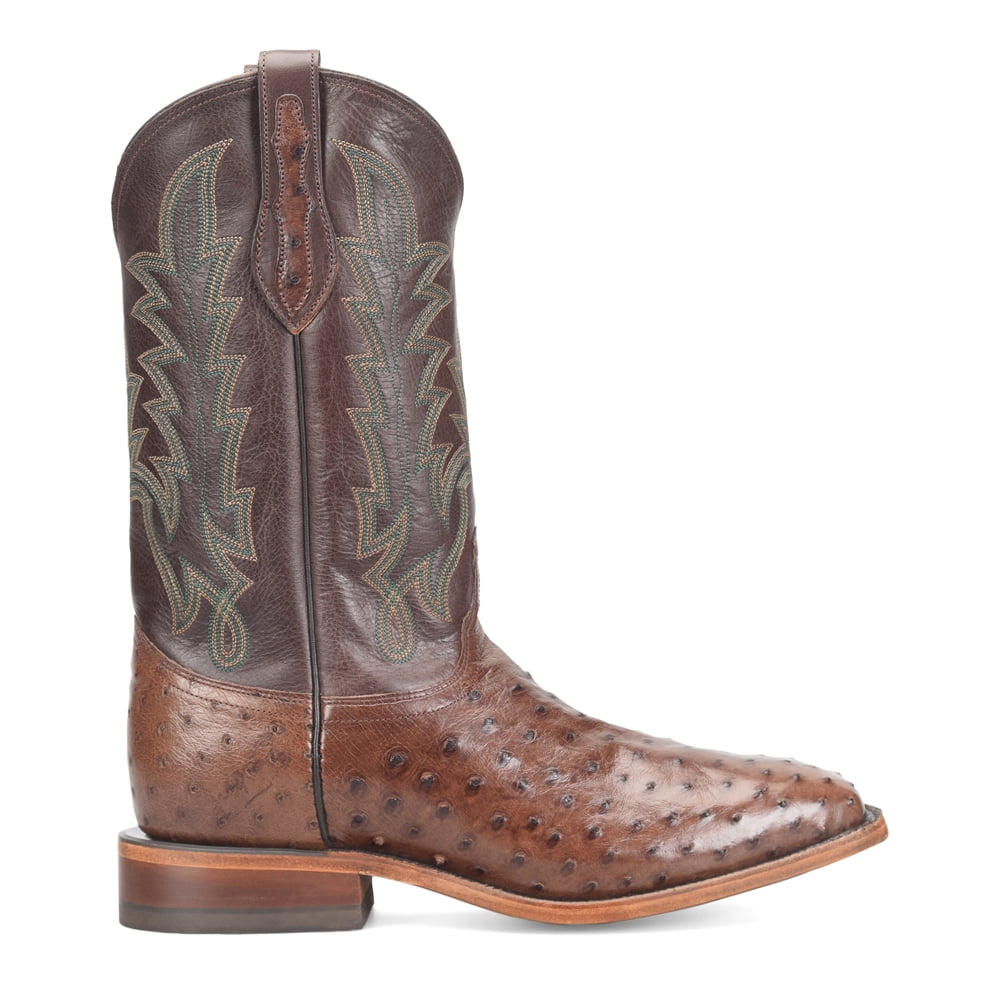 Justin Boots Mens Rancher 12 Inch Full Quill Ostrich Square Toe Cowboy ...