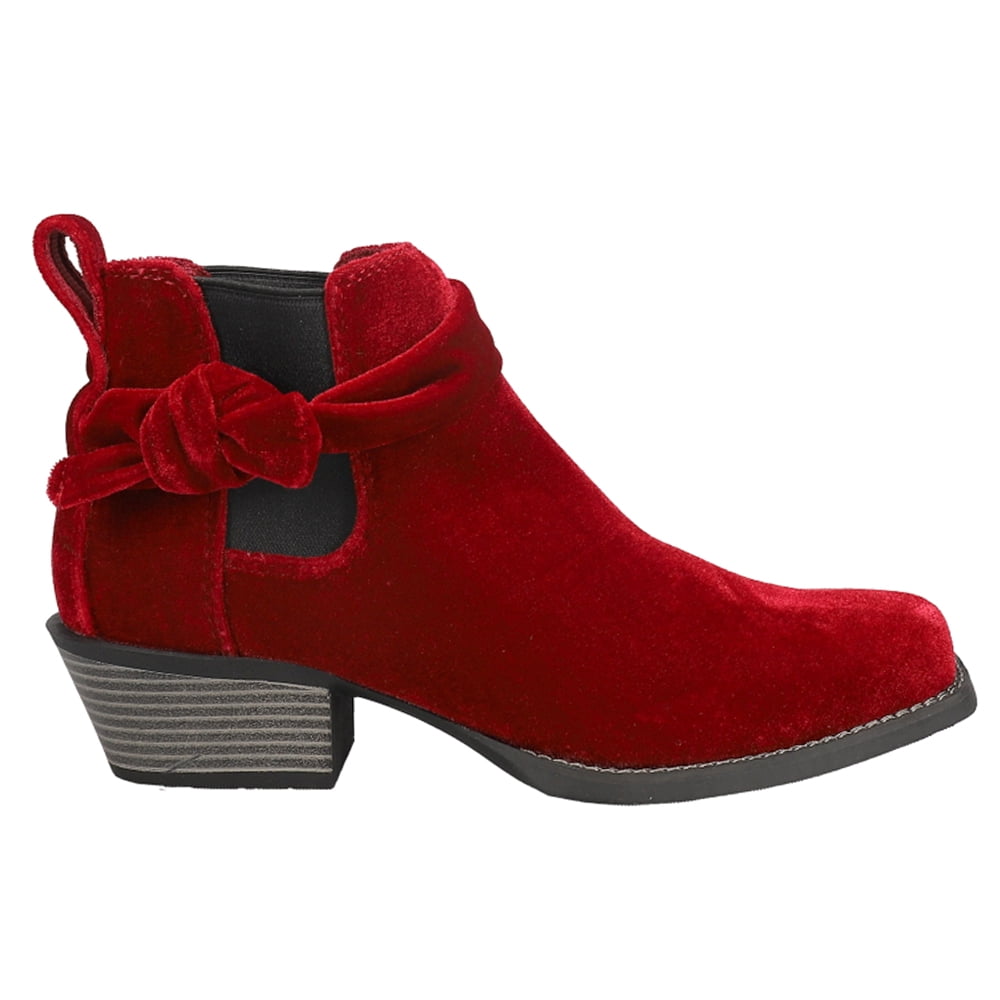 Justin Boots Womens Chellie Velvet Square Toe Pull On Ankle Boots ...