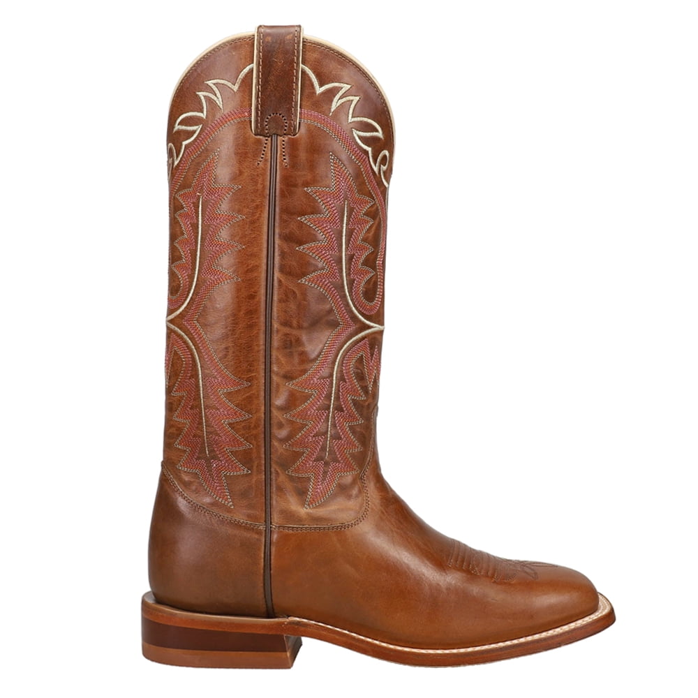 Justin Boots Womens Stella Embroidered Square Toe Cowboy Mid Calf Boots ...