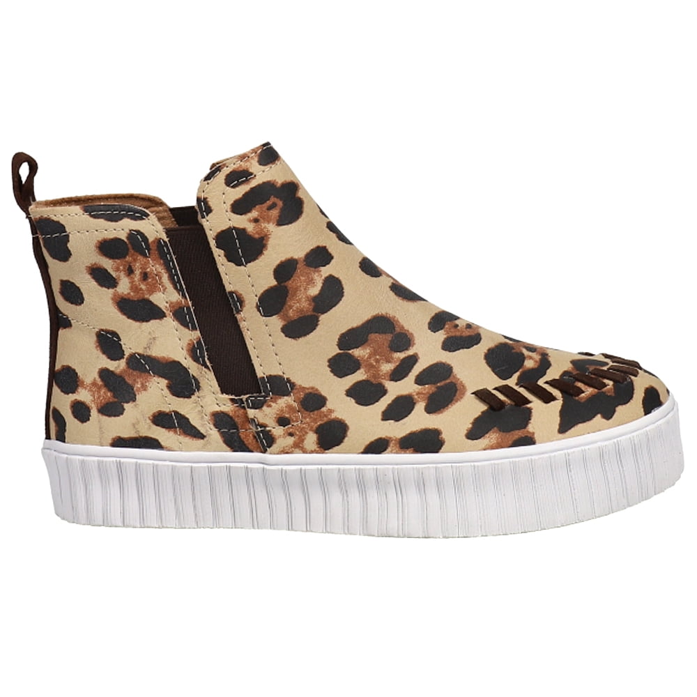 Justin Boots Womens Reba X Justin Broadway Leopard High Top Athletic ...