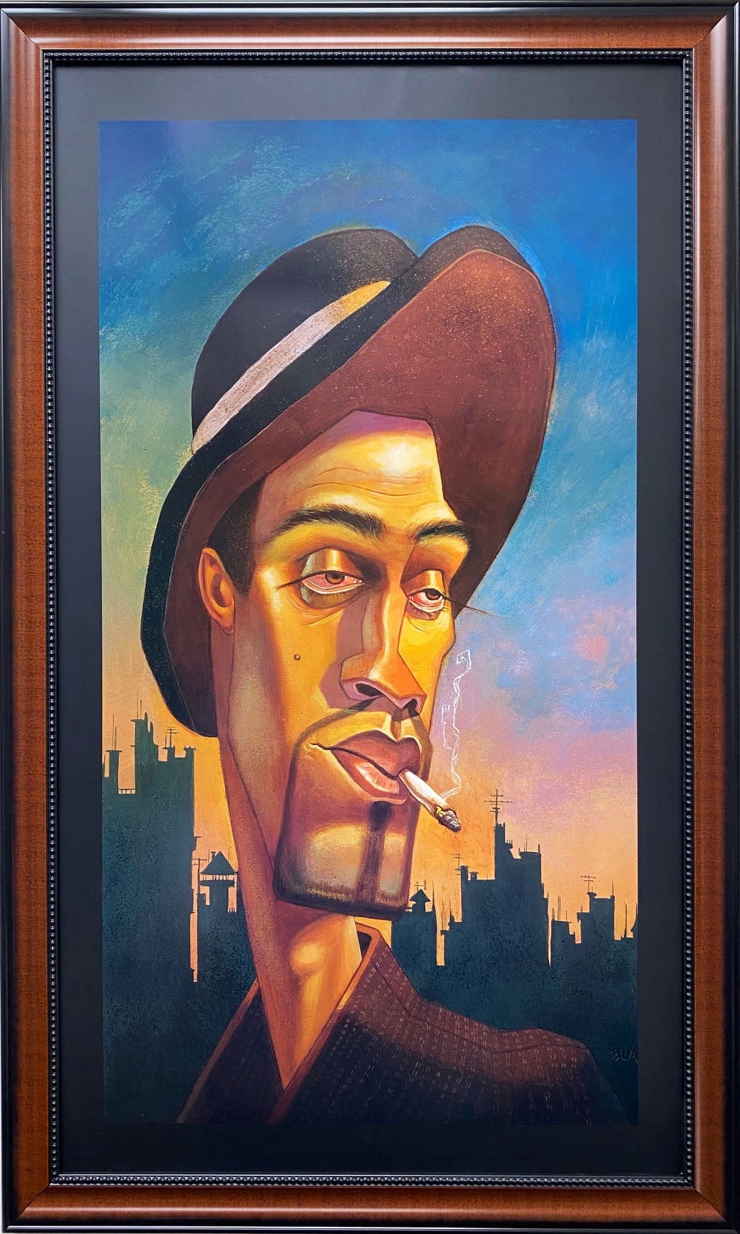 Justin Bua "Como No" Custom FRAMED African American Street Graffiti ART ...