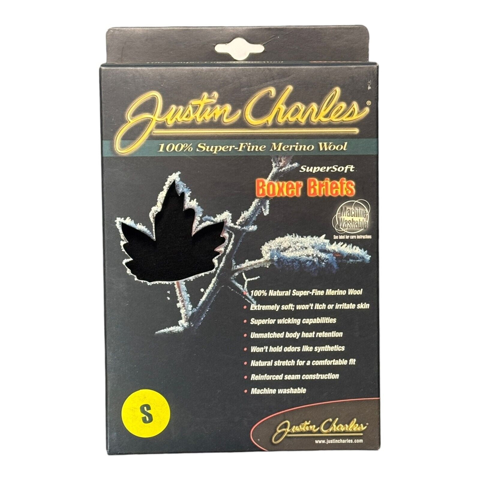 Justin Charles Size Small 100% Merino Wool Men Midweight Thermal Layer ...