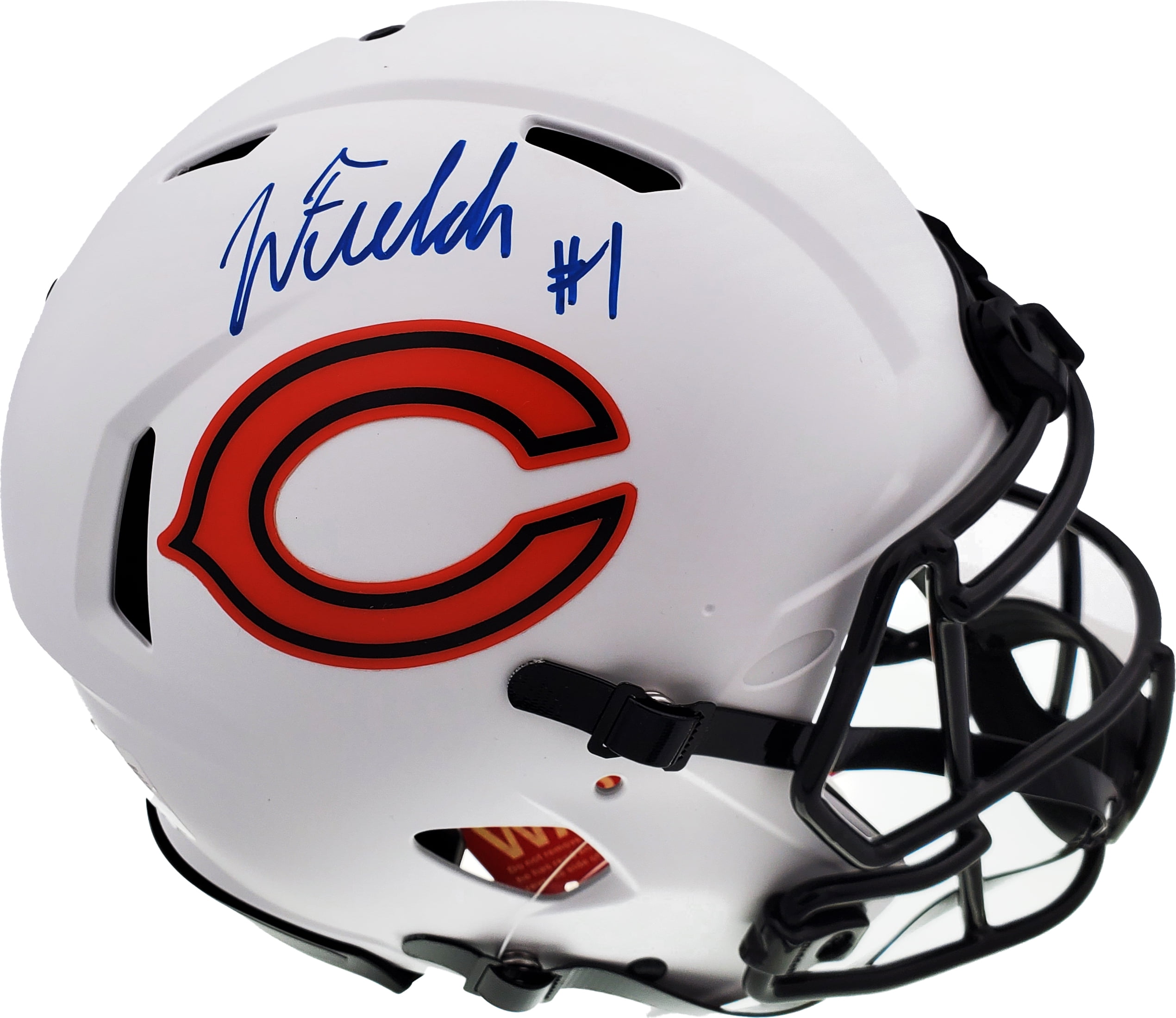 Justin Fields Autographed Chicago Bears Lunar Eclipse White Full Size ...