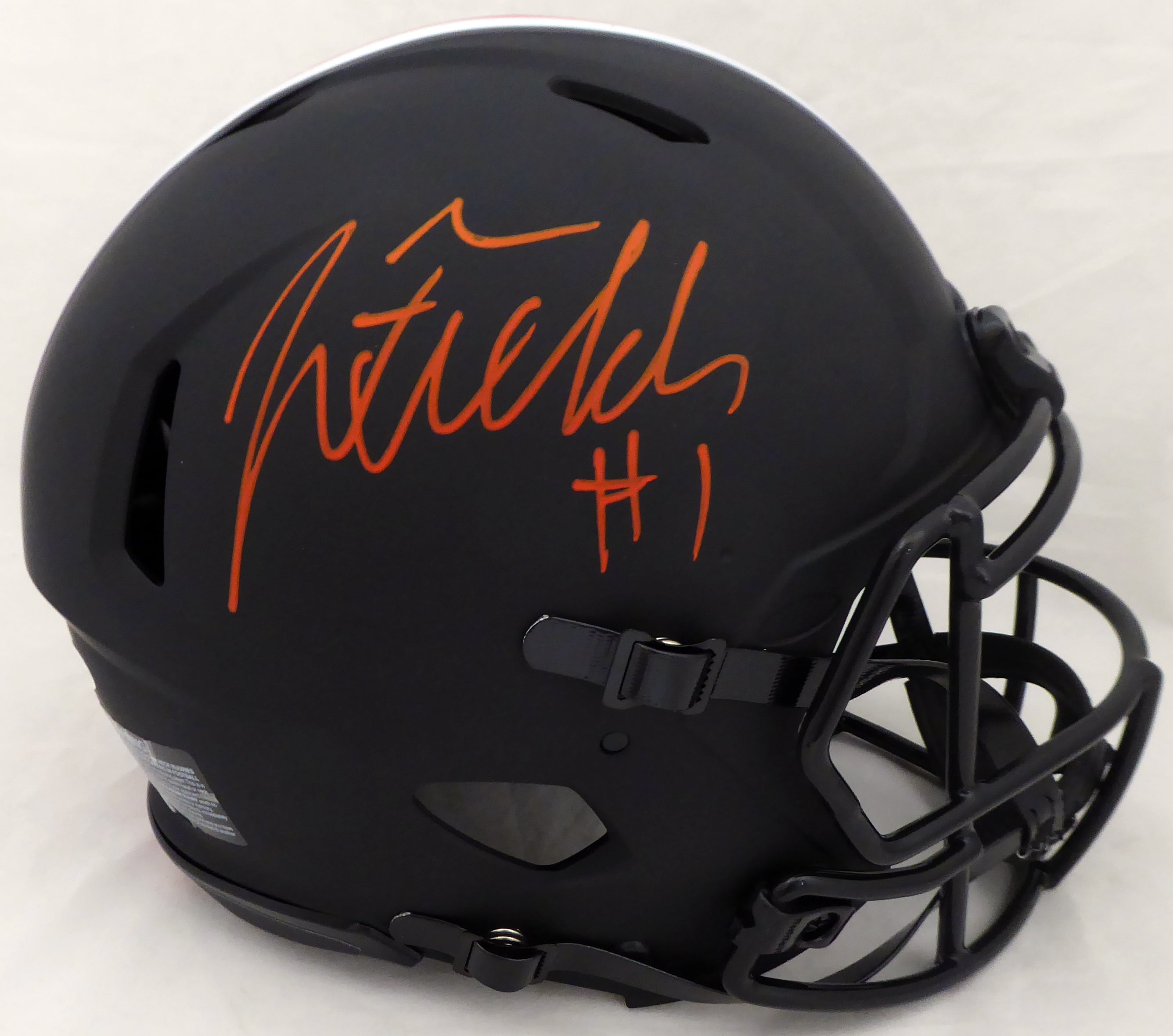 Justin Fields Autographed Ohio State Buckeyes Eclipse Black Authentic ...