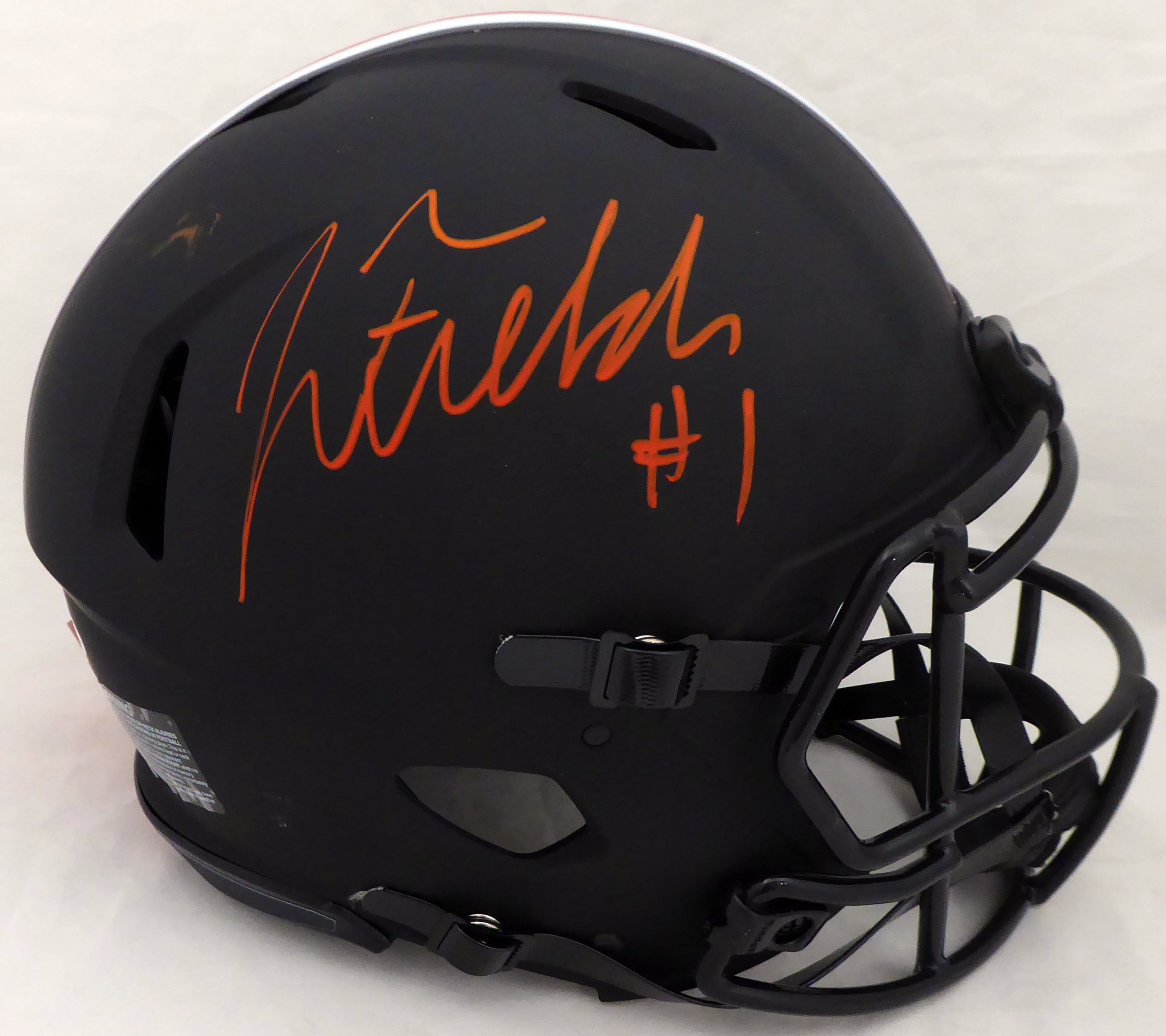 Justin Fields Autographed Ohio State Buckeyes Eclipse Black Authentic ...