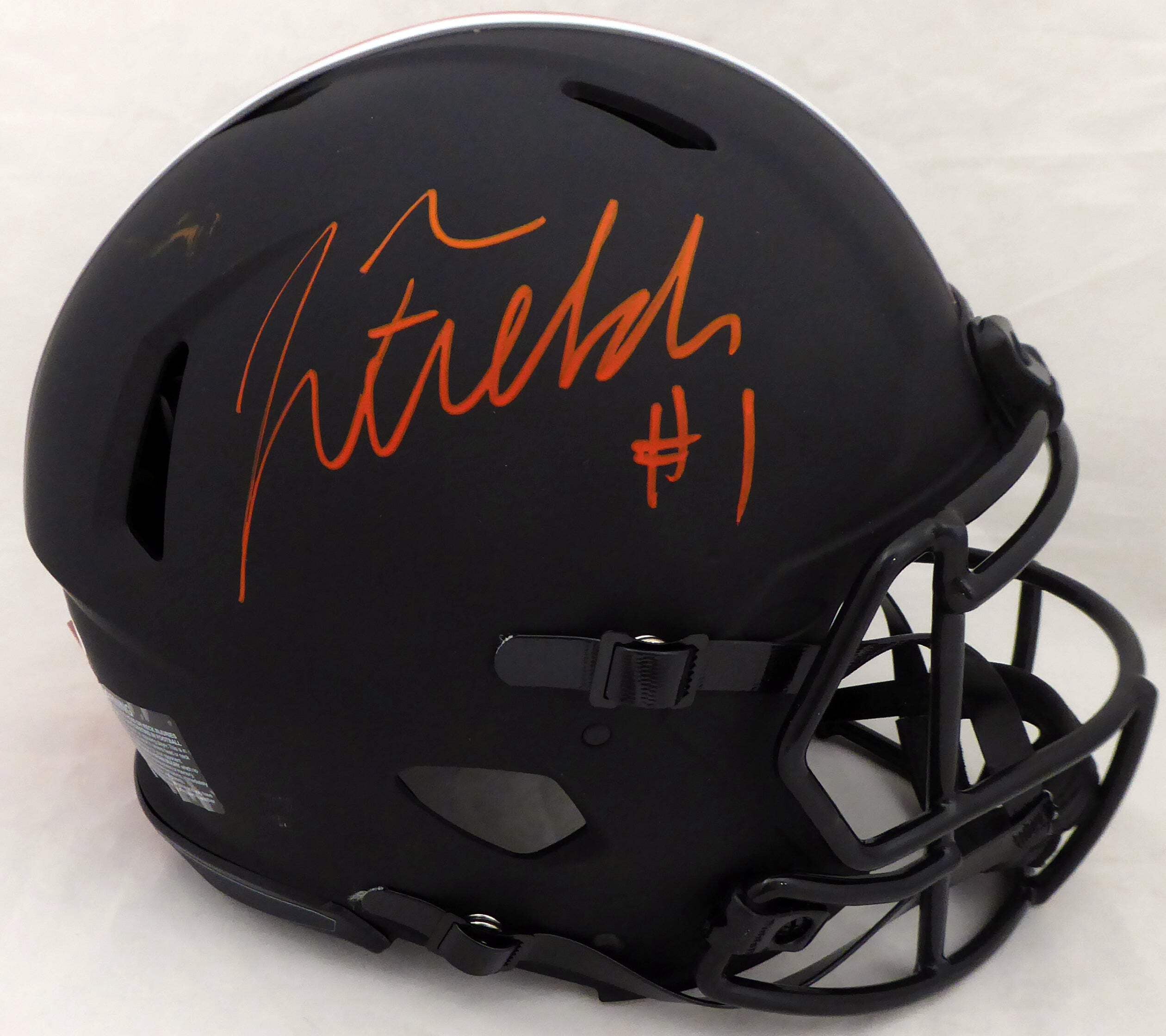 Justin Fields Autographed Ohio State Buckeyes Eclipse Black Authentic ...