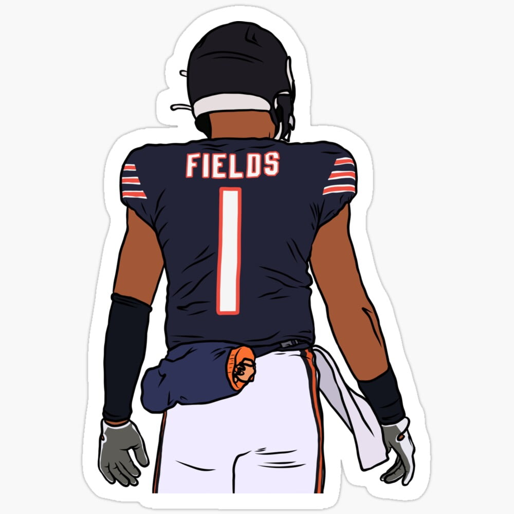 Justin Fields Back-To Sticker Phone Decal Water Bottle Stickers Car ...