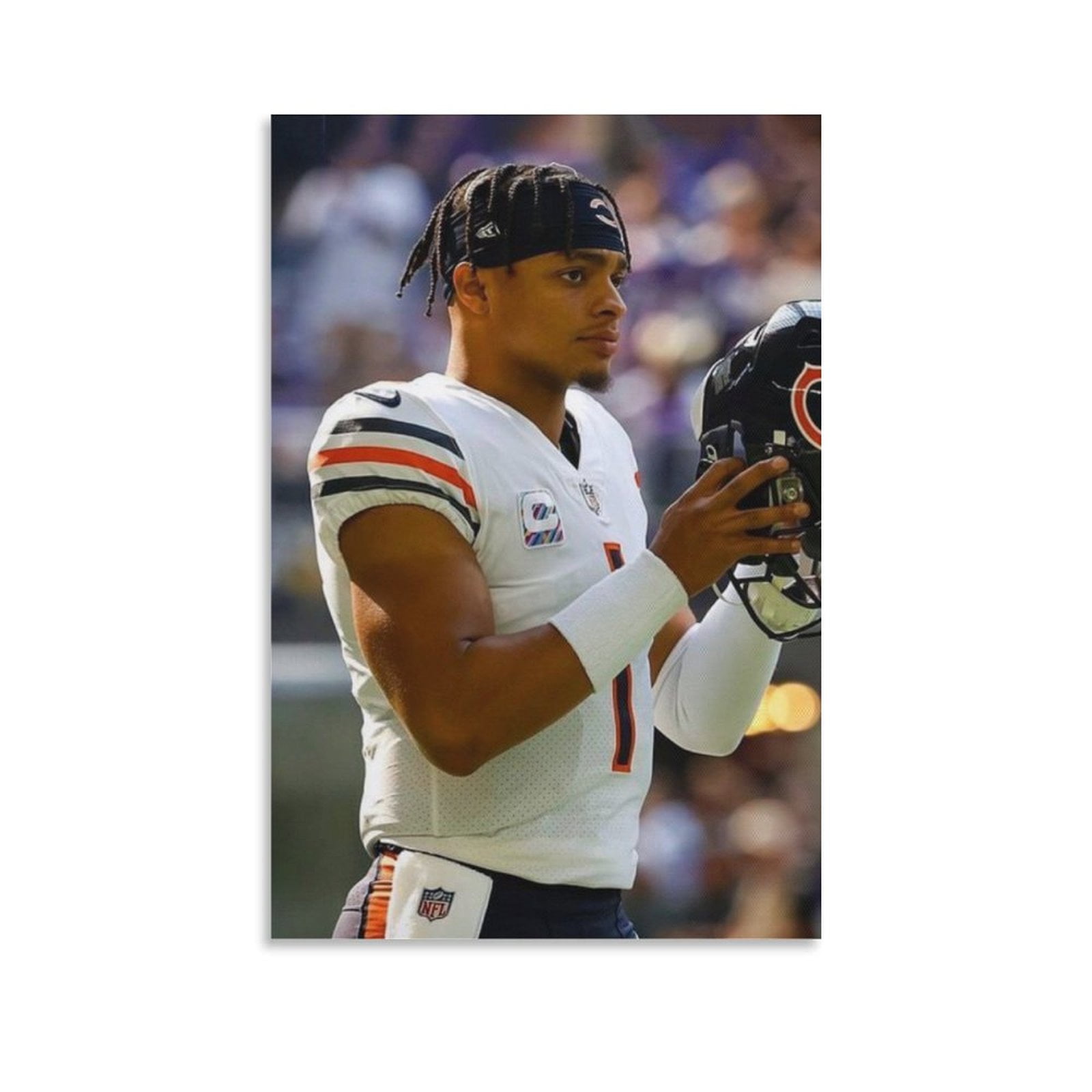 Justin Fields Football Player Poster Art Poster Cool Artworks Painting ...