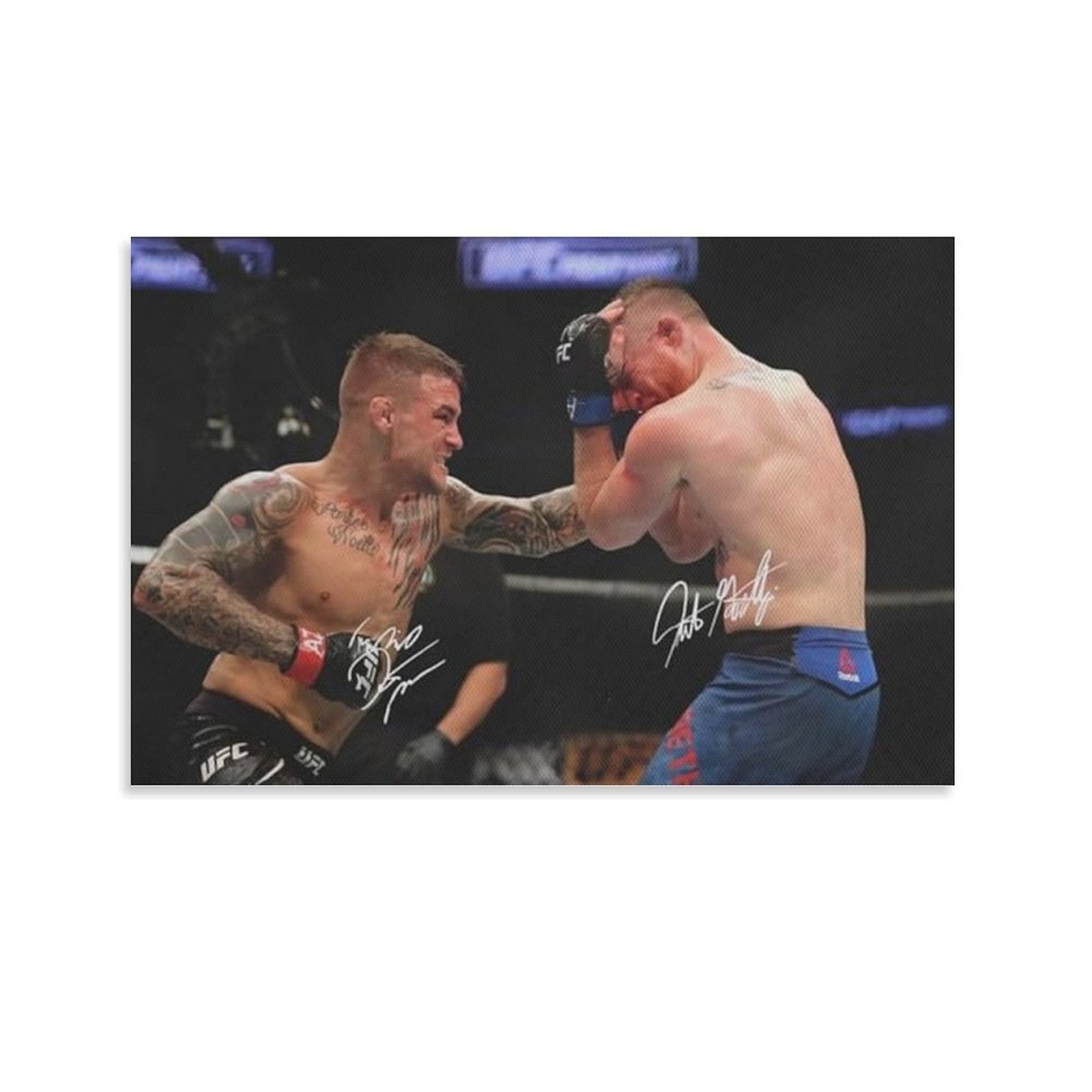 Justin Gaethje VS Dustin Poirier Signed Poster Canvas Poster Wall Art ...