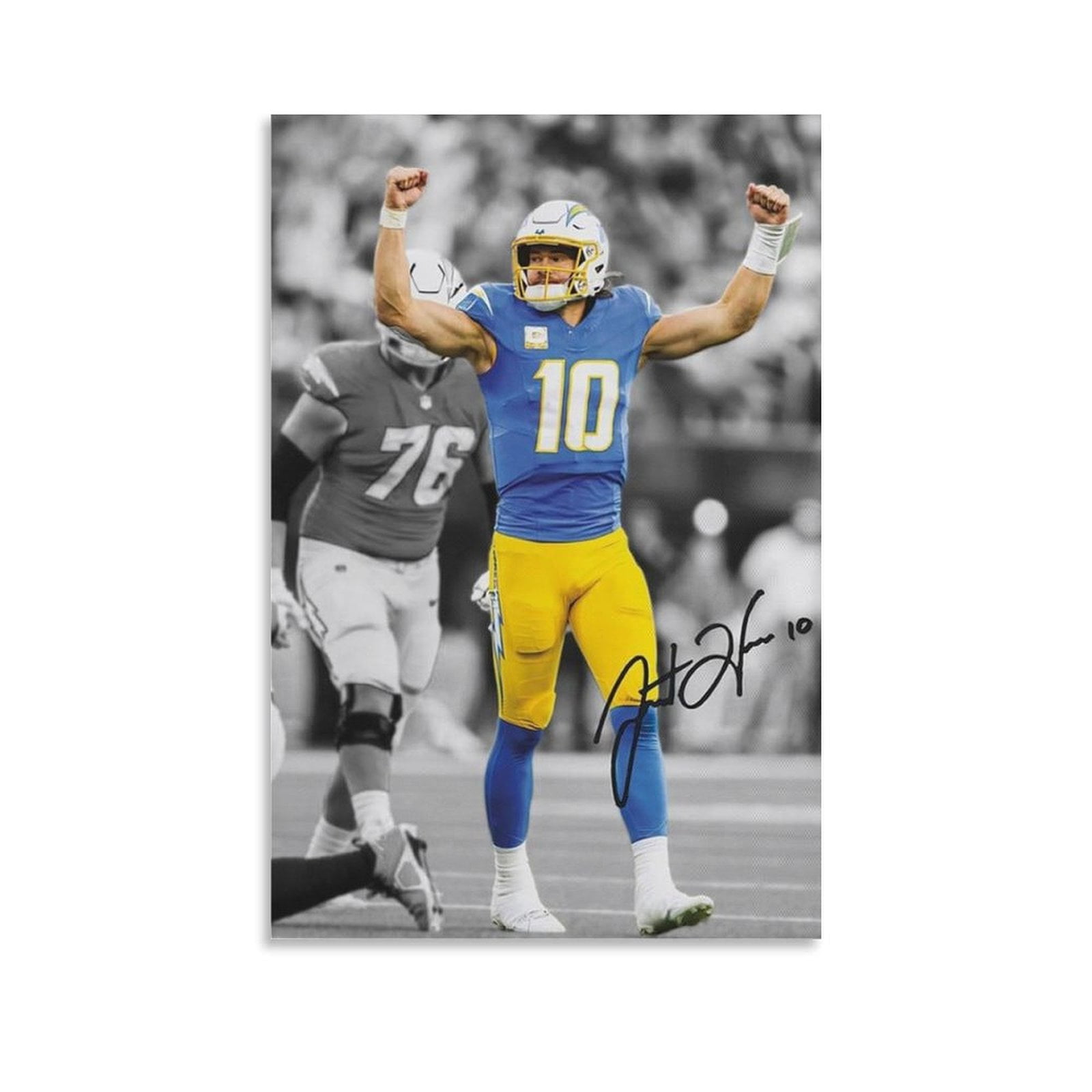 Justin Herbert Canvas Poster Artworks Picture Print Poster Wall Art ...