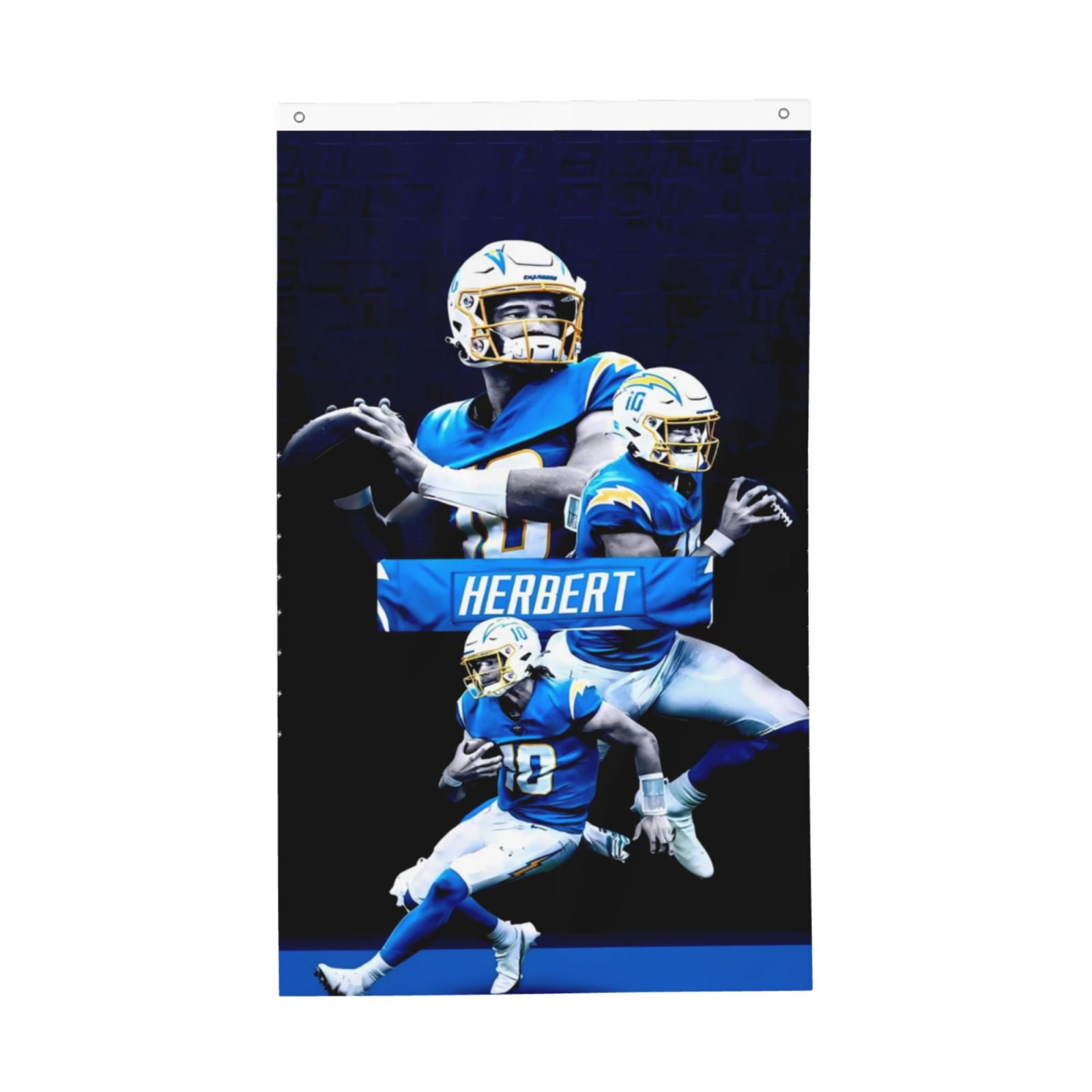 Justin Herbert Player Flags American Football Double-Sided Cheering ...