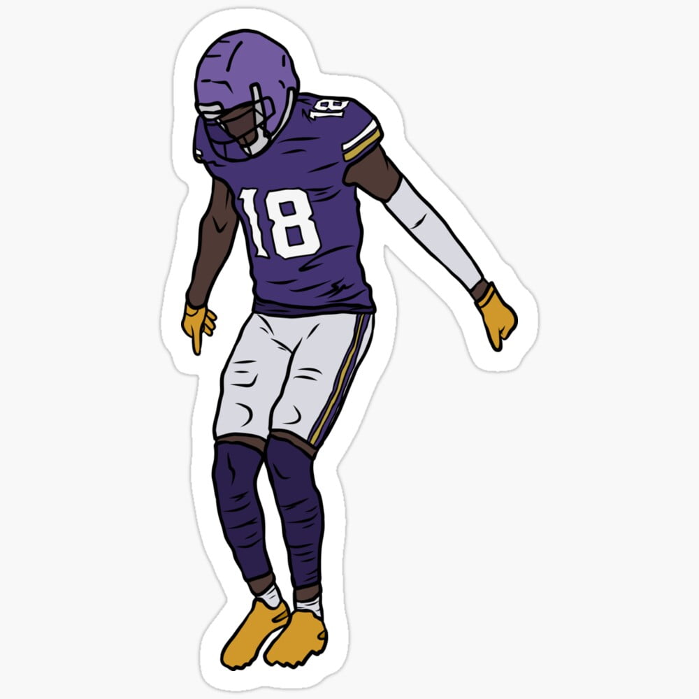 Justin Jefferson Celebration 2 Sticker Phone Decal Water Bottle ...