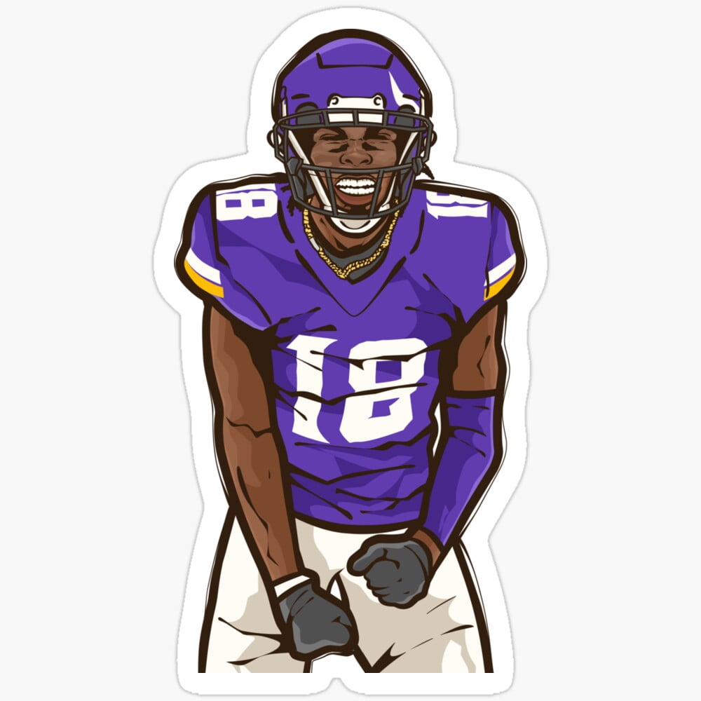 Justin Jefferson Celebration Sticker Phone Decal Water Bottle Stickers ...