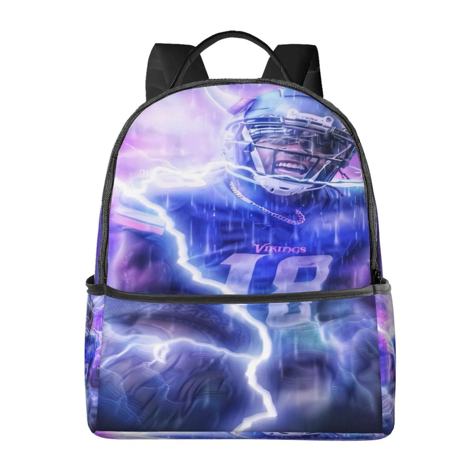Justin Jefferson Customized Fashion Travel Backpack, Football Team Logo ...