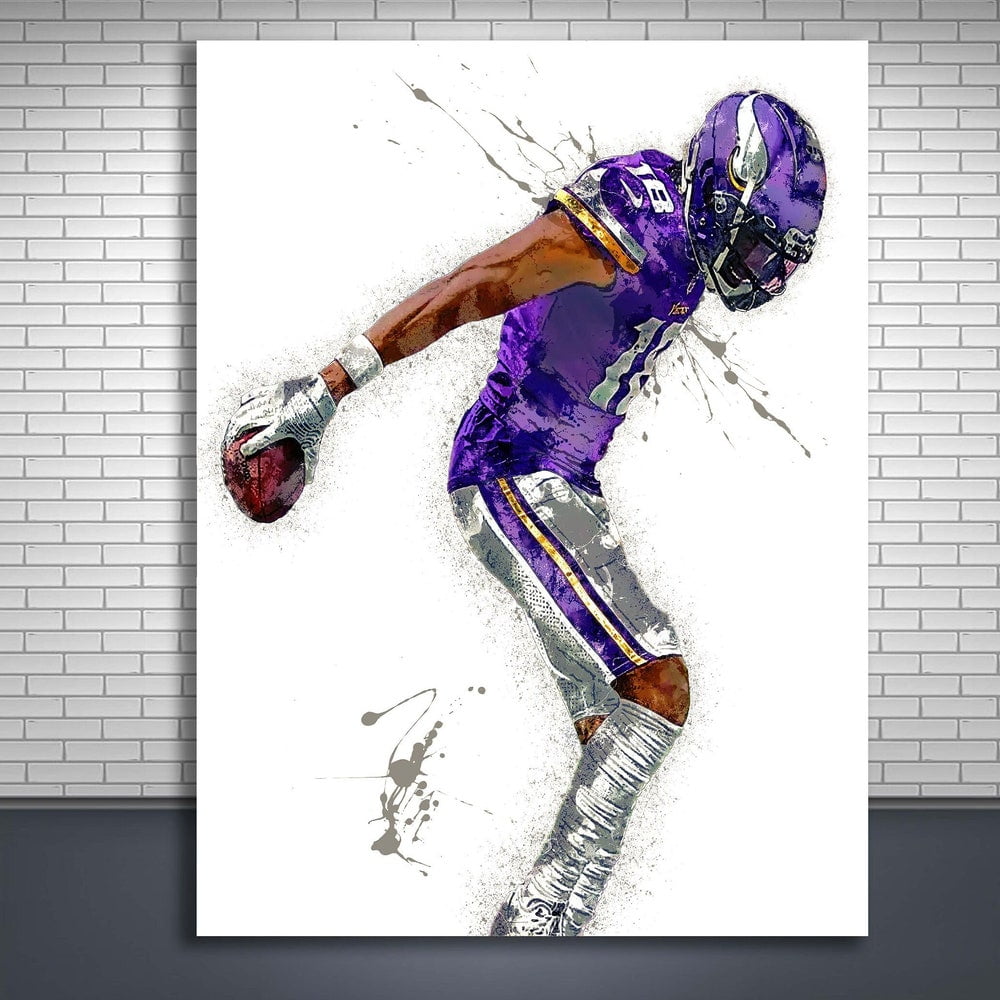 Justin Jefferson Poster, Touchdown Dance, Minnesota football team ...