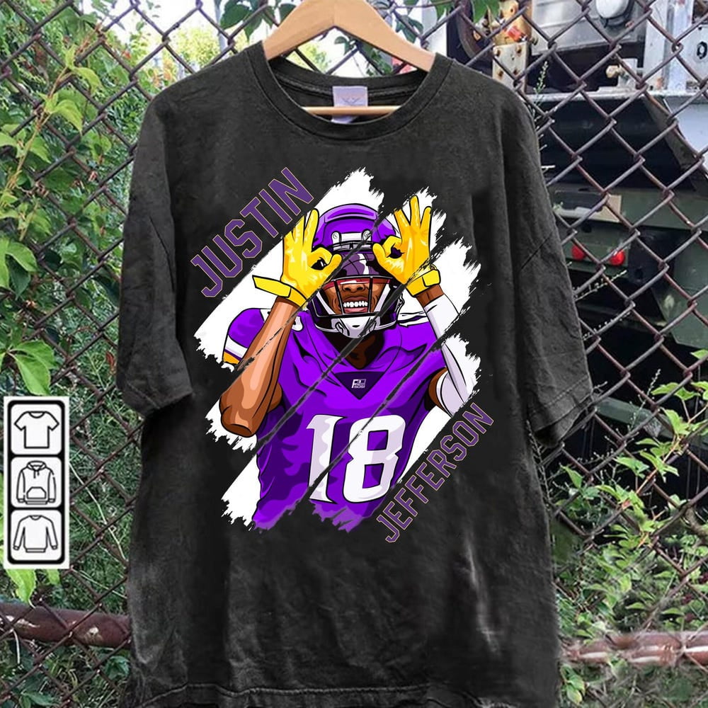 Justin Jefferson Shirt, Justin Jefferson T-shirt, Minnesota Football ...