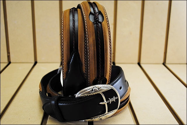 Justin Men's Aged Bark Fenced in Belt C10813 - Walmart.com