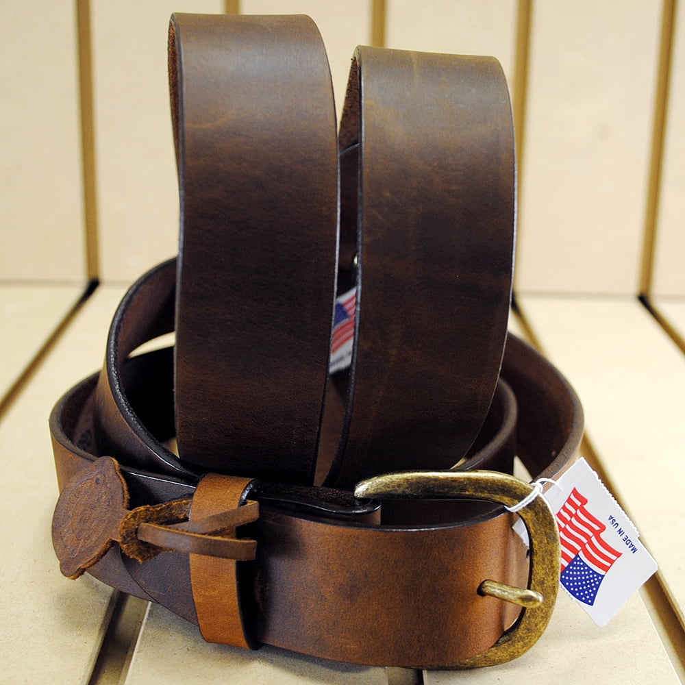 Justin Men's Basic Leather Work Belt Bark 40 - Walmart.com