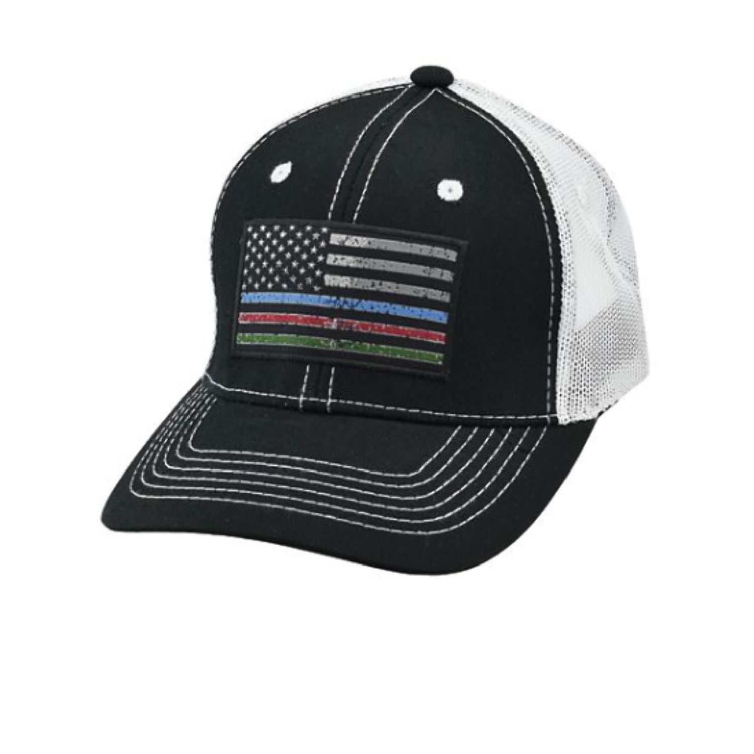 Justin Men's First Responders Flag Black Snapback Hat JCBC514 - Walmart.com