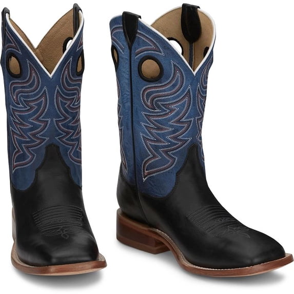 Justin Men's Pearce 11' Square Toe Block Heel Western Mid-Calf Boots ...