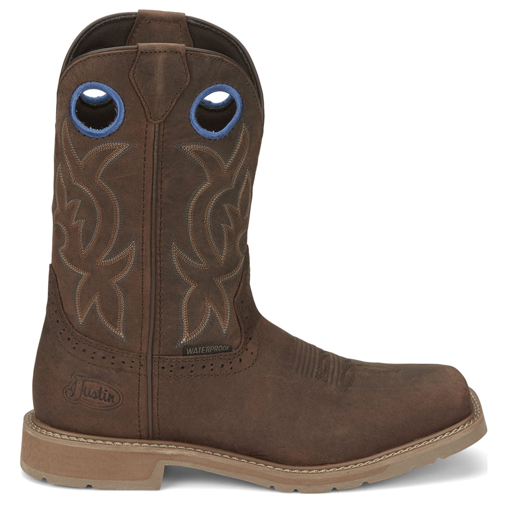 Justin Original Workboots Mens All Around 11 Inch Waterproof Soft Toe ...