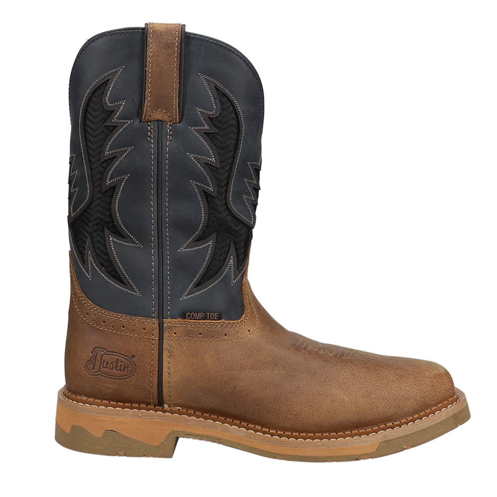 Justin Original Workboots Mens Bolt 11 Inch Slip Resistant Composite ...