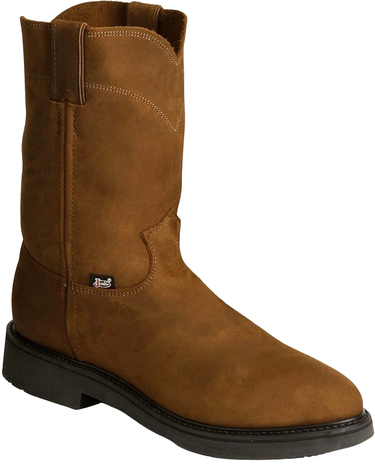 Justin Men's Conductor Electrical Hazard Pull-On Work Boot Soft Toe ...