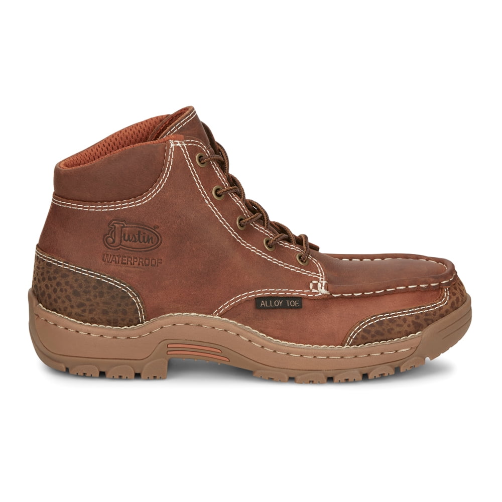 Justin Original Workboots Mens Corbett 5 Inch Waterproof Alloy Toe ...