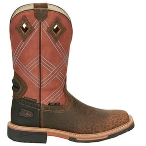 Justin Original Work Boots Men's Stampede Steel Toe Square Toe Work ...