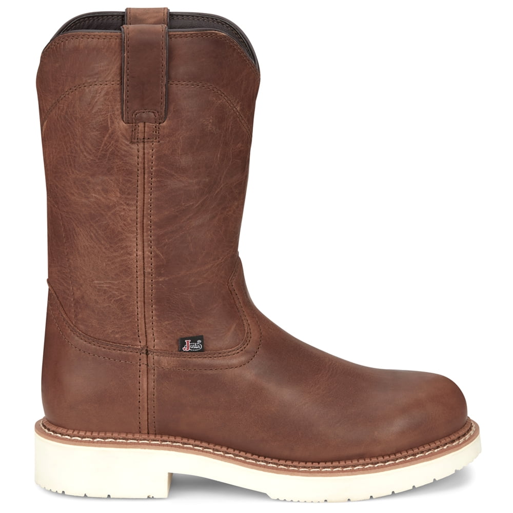 Justin Original Workboots Mens Dc Cream 11 Inch Electrical Steel Toe ...