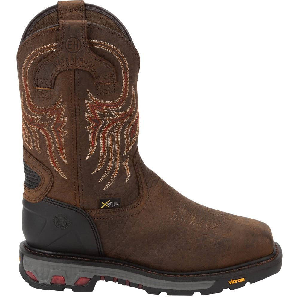Justin Men's Eh Waterproof Met Guard Work Boot Steel Toe - WK2112 9 EE ...