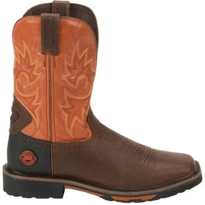 Justin Original Work Boots Men's Stampede Steel Toe Square Toe Boot ...