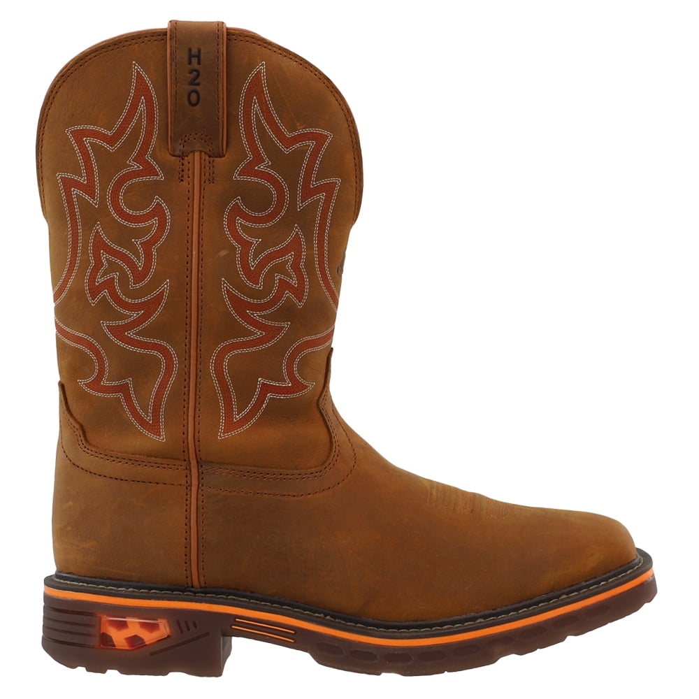 Justin Men's Resistor Waterproof Western Work Boot Soft Toe - CR4011 11 ...