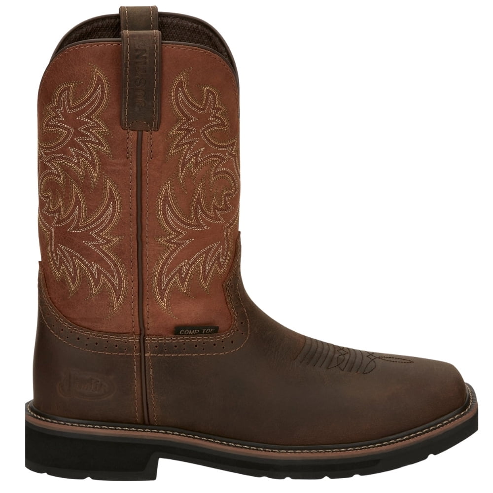 Justin Men's Switch Western Work Boot Composite Toe - SE4812 8 EE US ...