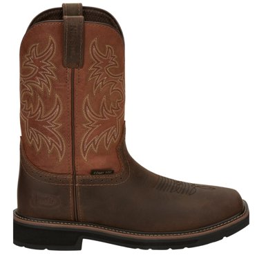 Justin Original Work Boots Men's Stampede Steel Toe Square Toe Work ...