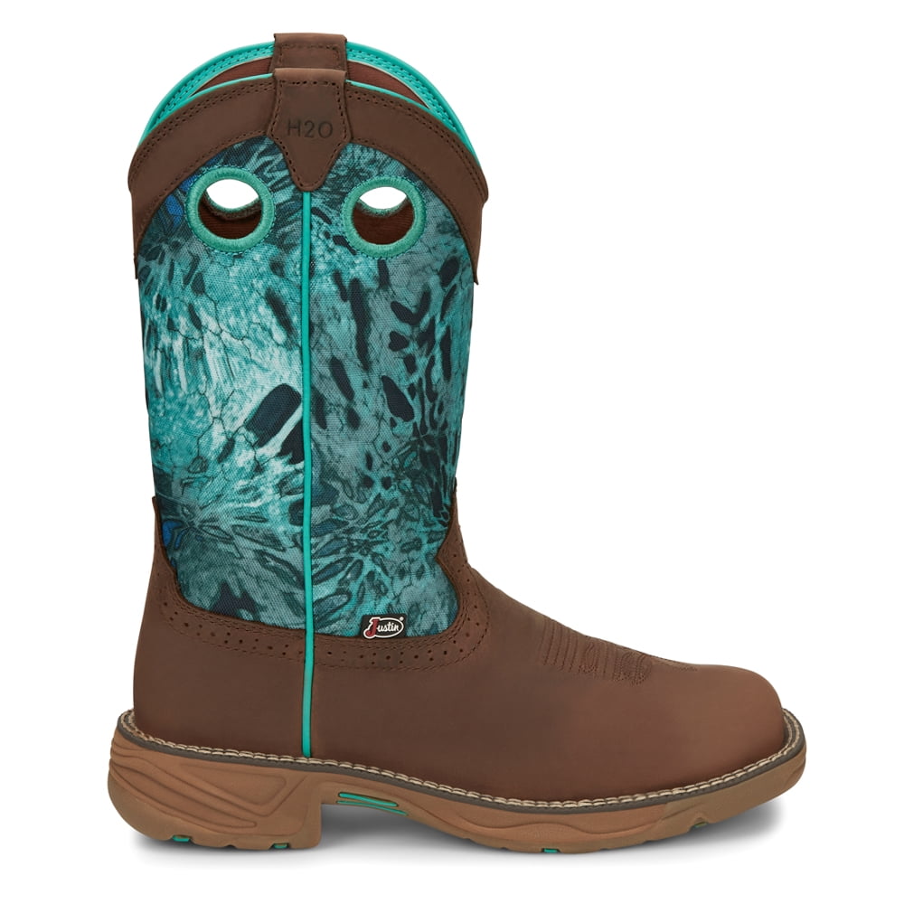 Justin Original Workboots Womens Rush 11 Inch Waterproof Soft Toe Work ...