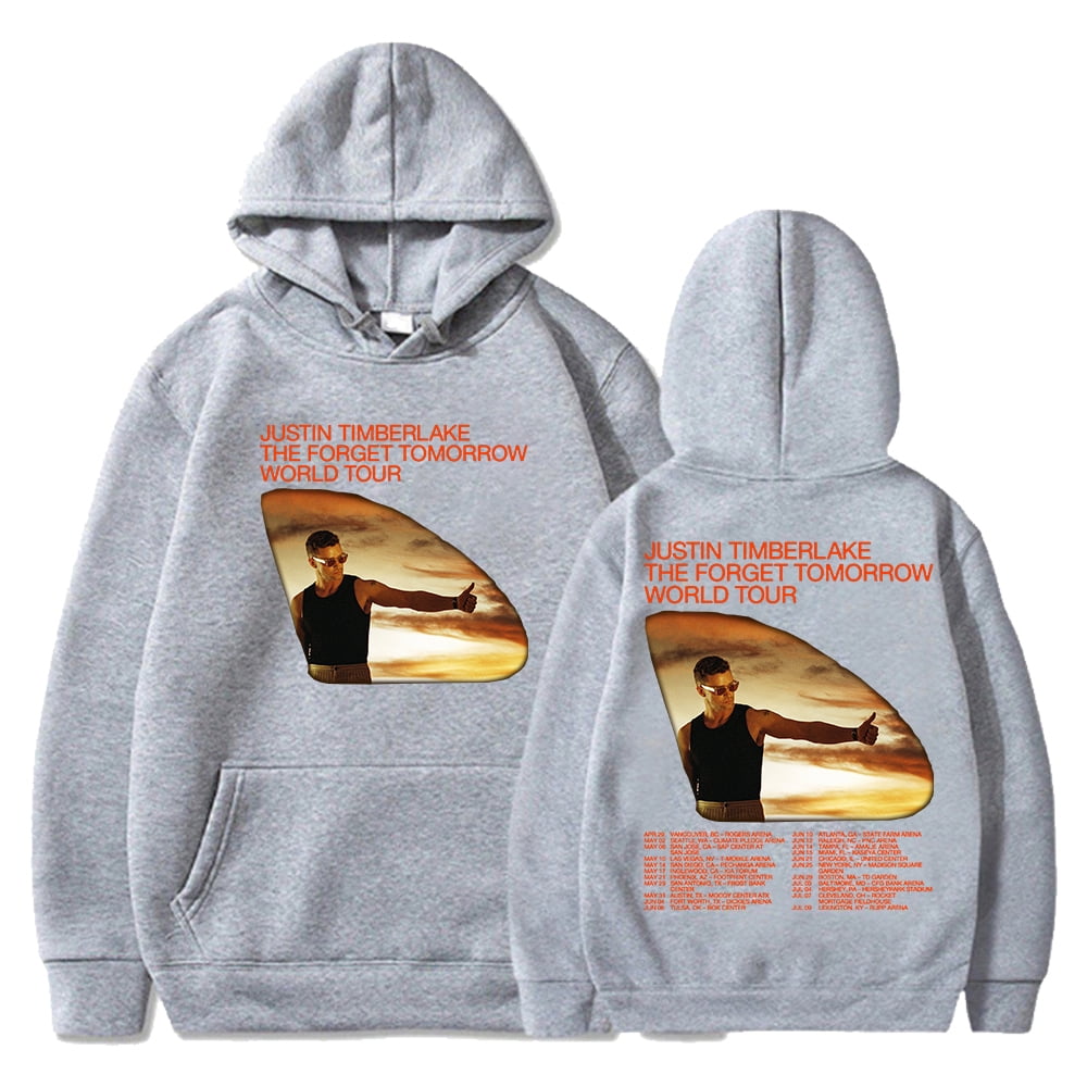 Justin Timberlake Hoodie 2024 The Forget Tomorrow World Tour Merch Women Men Hooded Sweatshirts ...