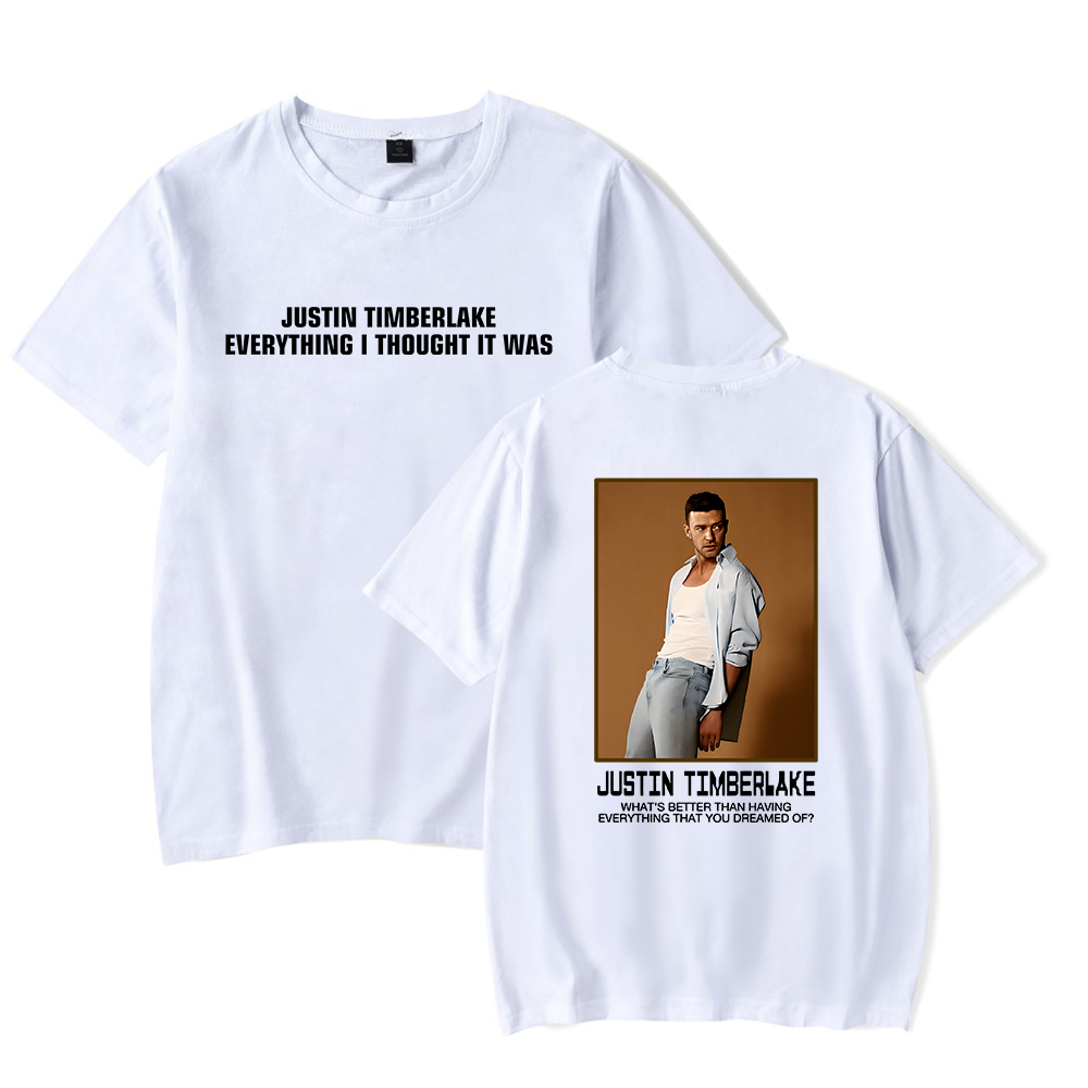 Justin Timberlake Merch Tee Men Women Fashion Short Sleeve Shirt Unisex ...