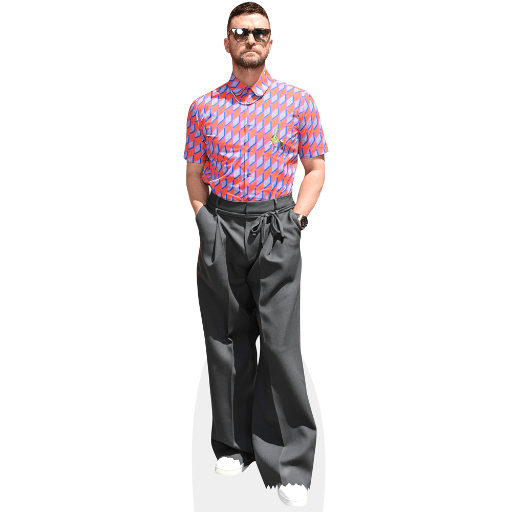 Justin Timberlake (Pink Shirt) Lifesize Cardboard Cutout Standee ...