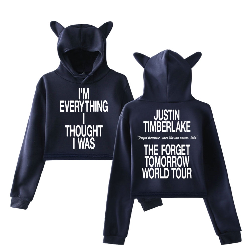 Justin Timberlake Tour Merch Im Everything Girl's Cute Cat Ear Cropped ...
