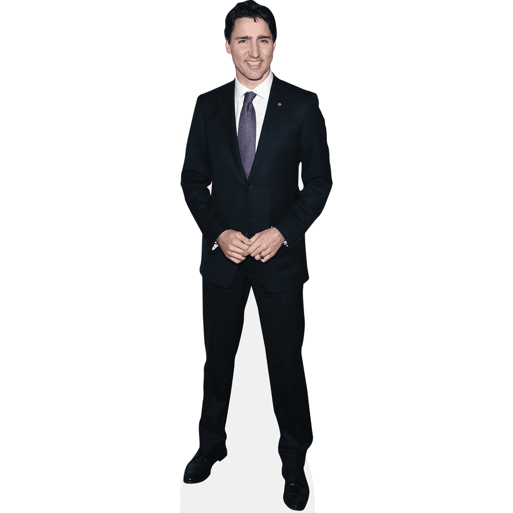 Justin Trudeau (Purple Tie) Lifesize Cardboard Cutout Standee - Walmart.com