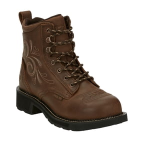 Justin Women's Katerina Waterproof Work Boot Steel Toe - GY985 8 M US ...