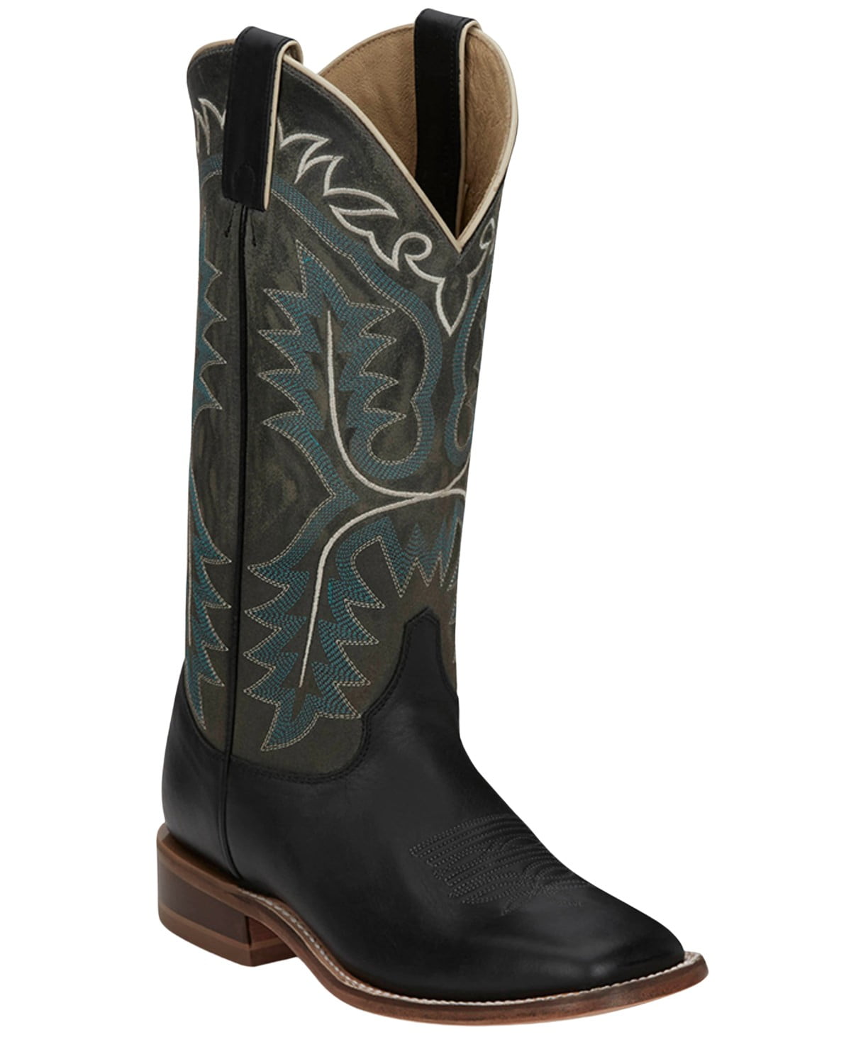 Justin Women's Stella Western Boot Broad Square Toe - CJ2620 7 1/2 M US ...