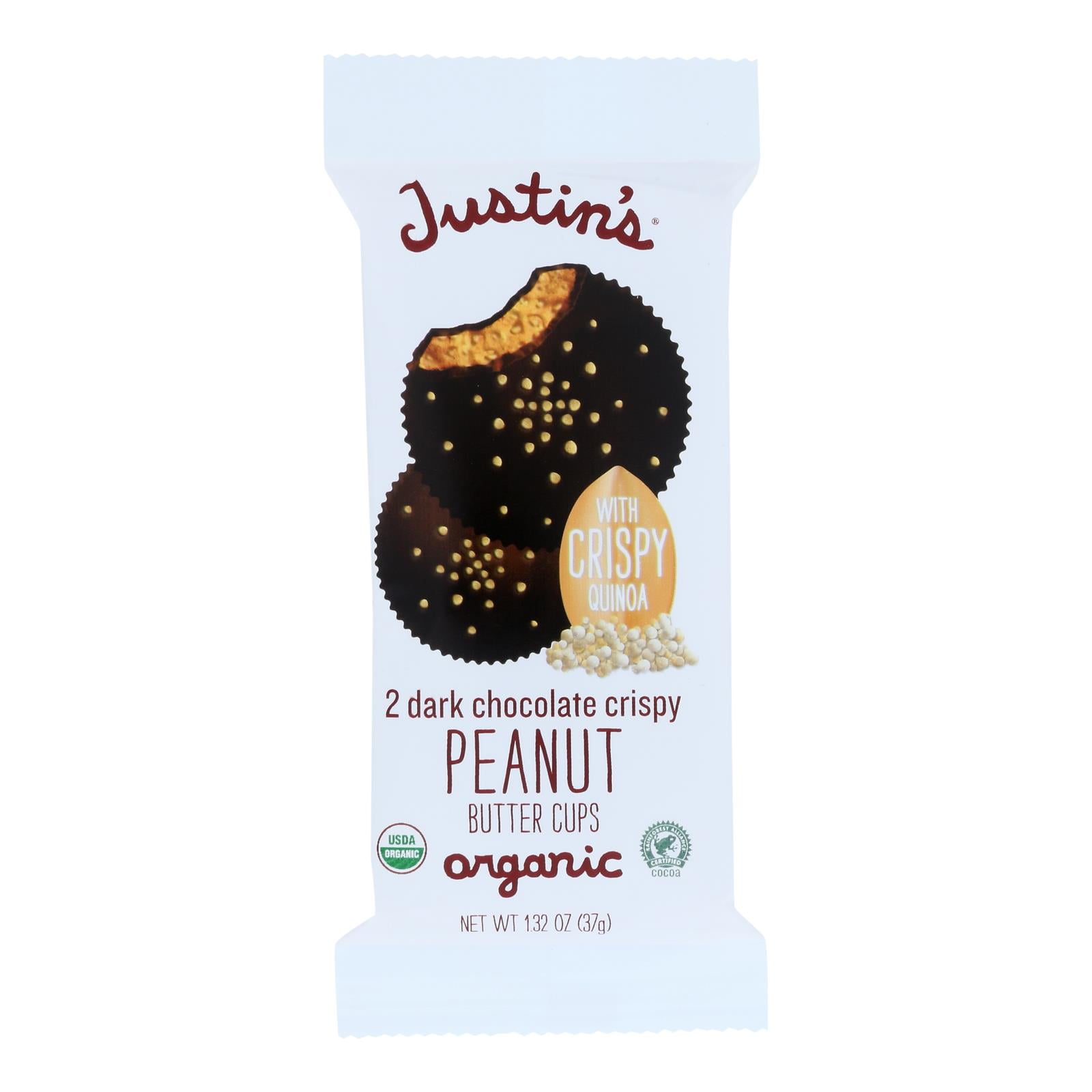 Justin's - Cups Drk/ch Peanut Butter Crisp - Case of 12-1.32 OZ ...