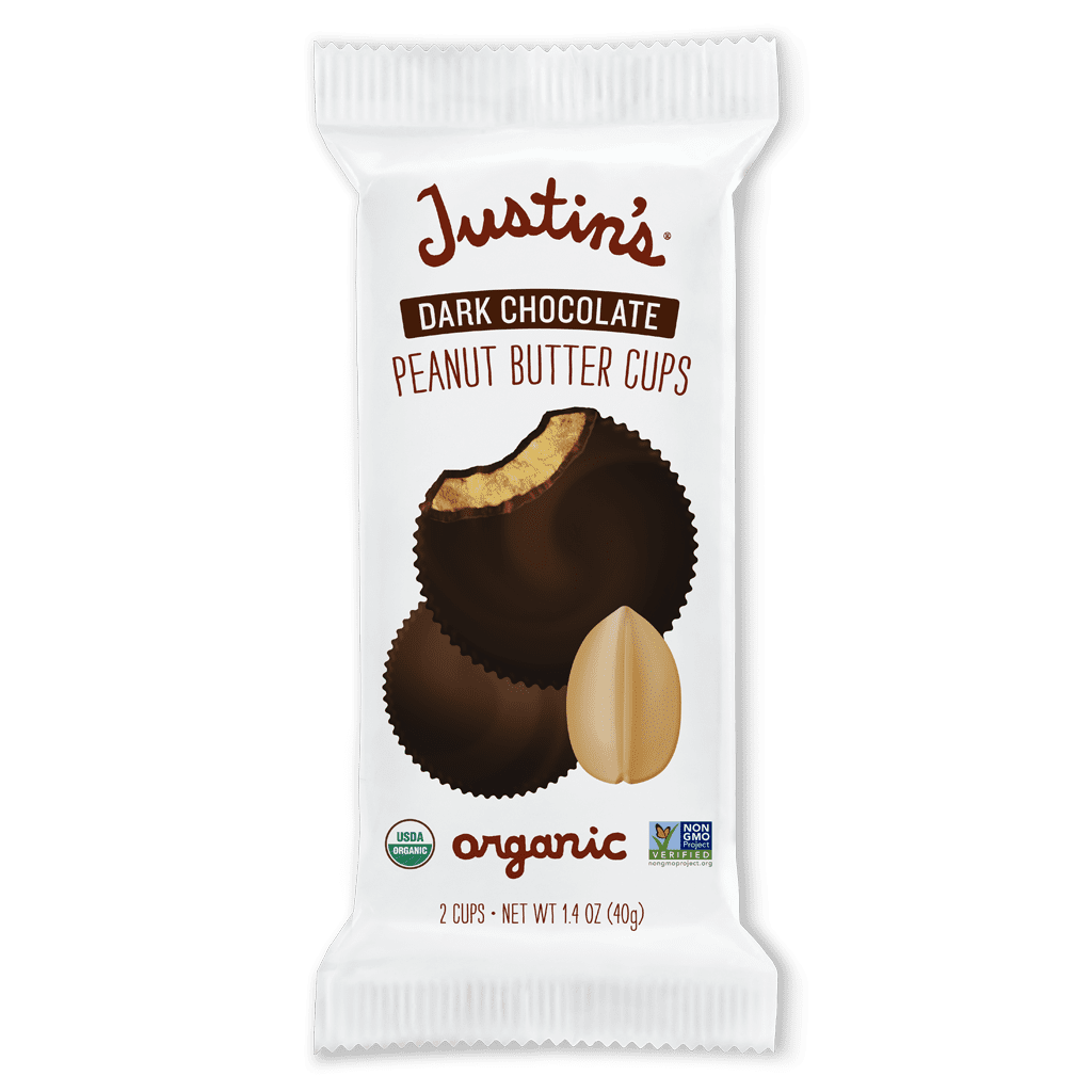 Justin's, Organic Dark Chocolate Nut Butter Cups, 1.4oz - Walmart.com