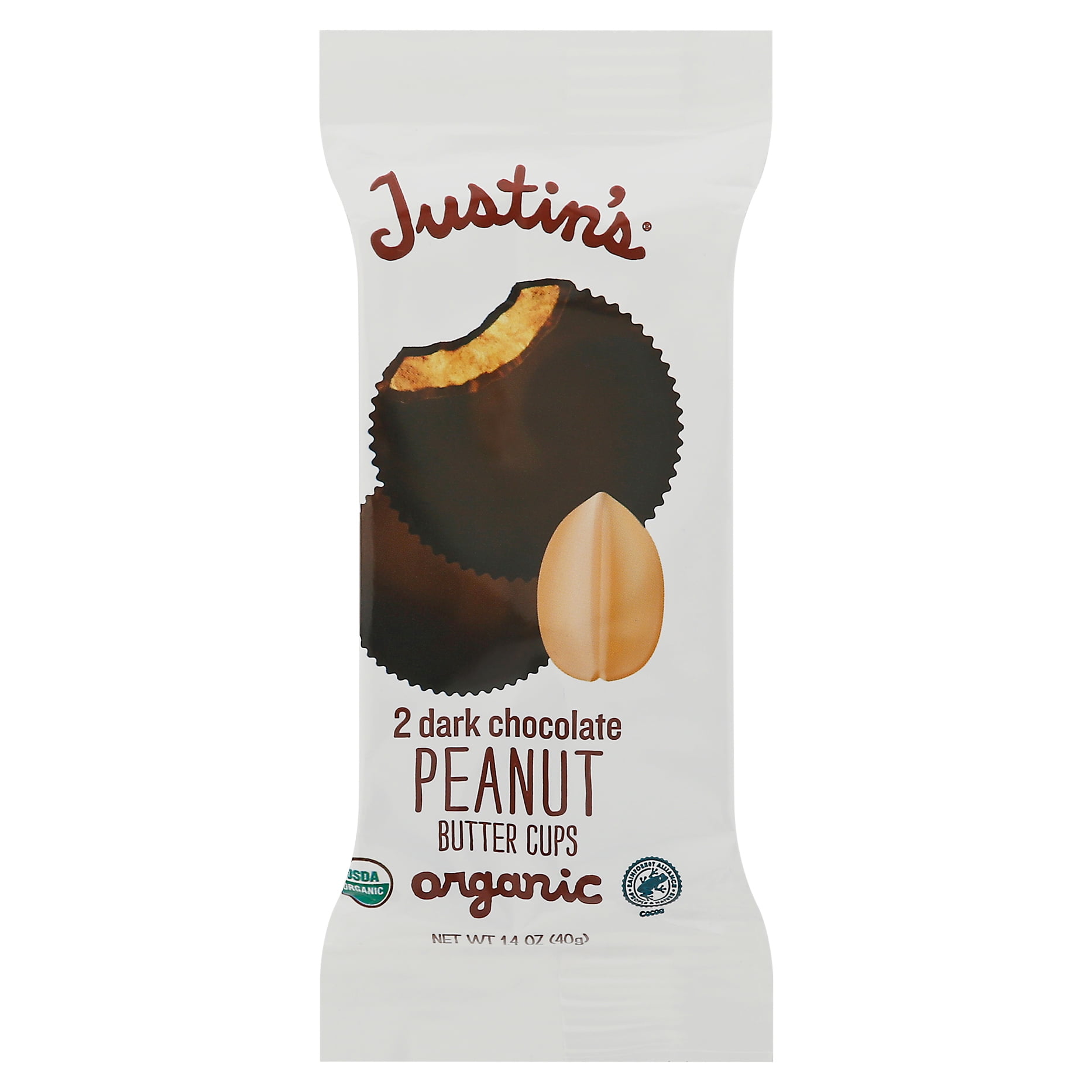 (Pack Of 12) Justin'S Dark Chocolate Peanut Butter Cups 1.4 Oz ...