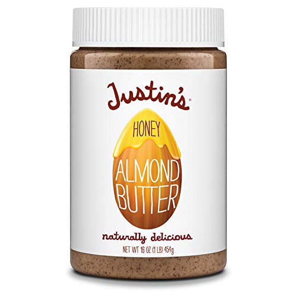 Justin's Honey Almond Butter, No Stir, Gluten-free, Non-GMO ...