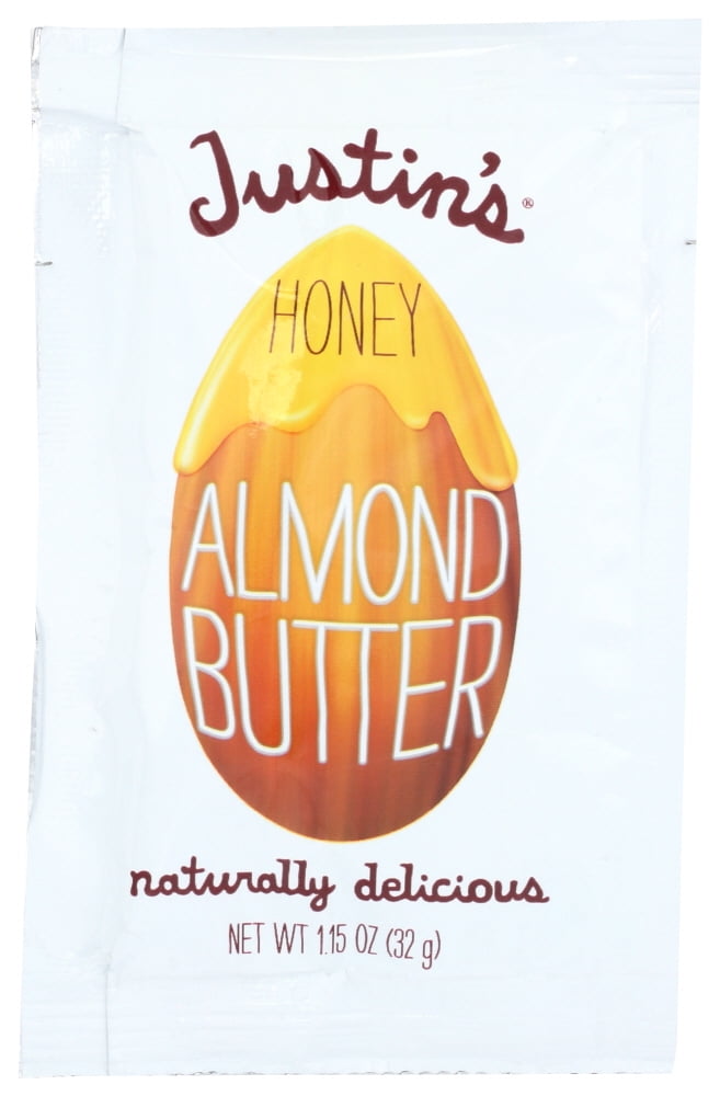 Justin's Honey Almond Butter Squeeze Pack, 1.15 oz - Walmart.com